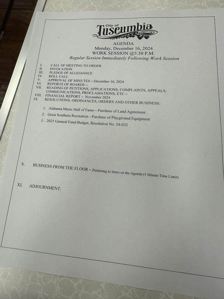 Tuscumbia Council approves 2025 budget – Colbert County Reporter